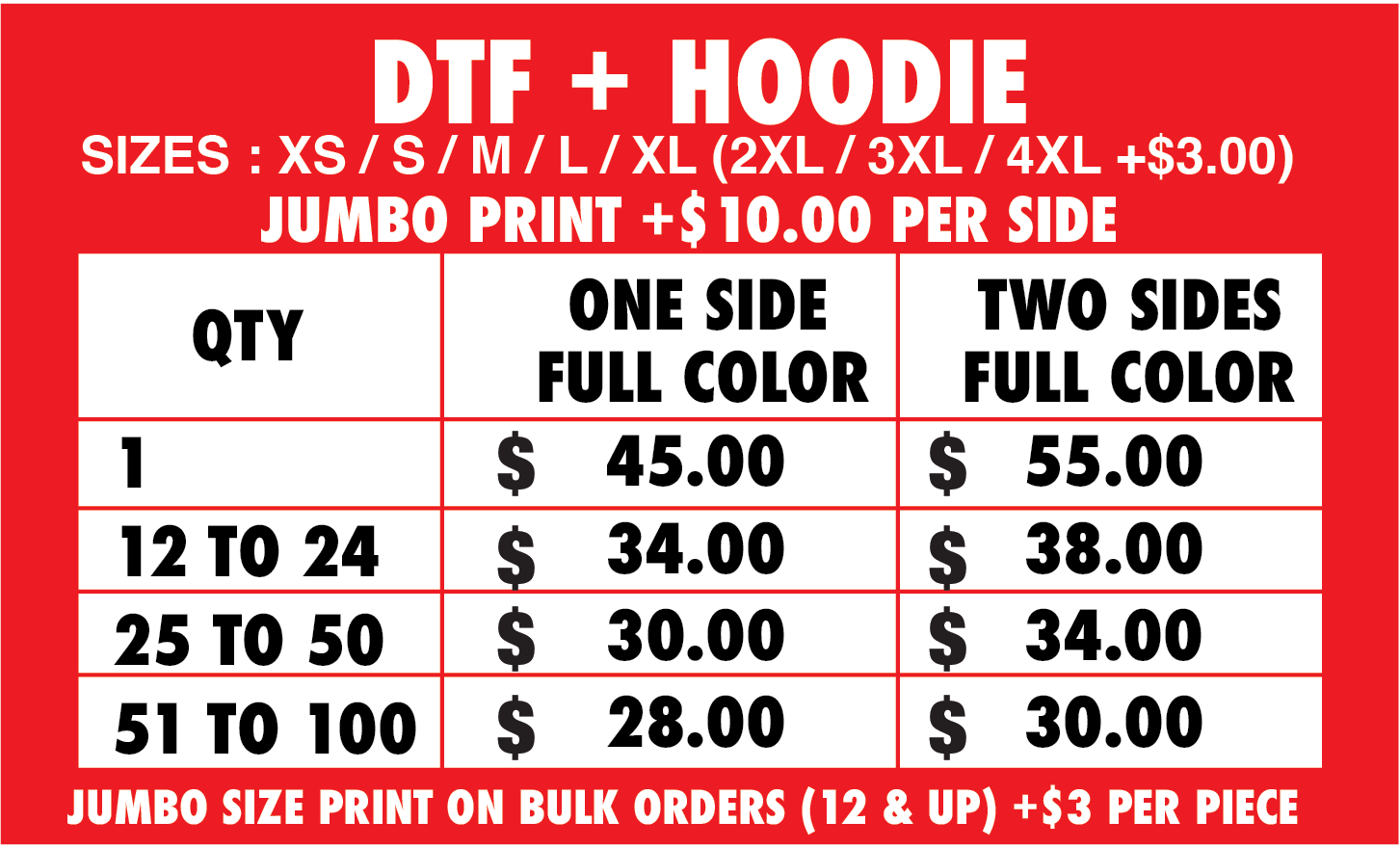 Price-List – Printing Depot NYC